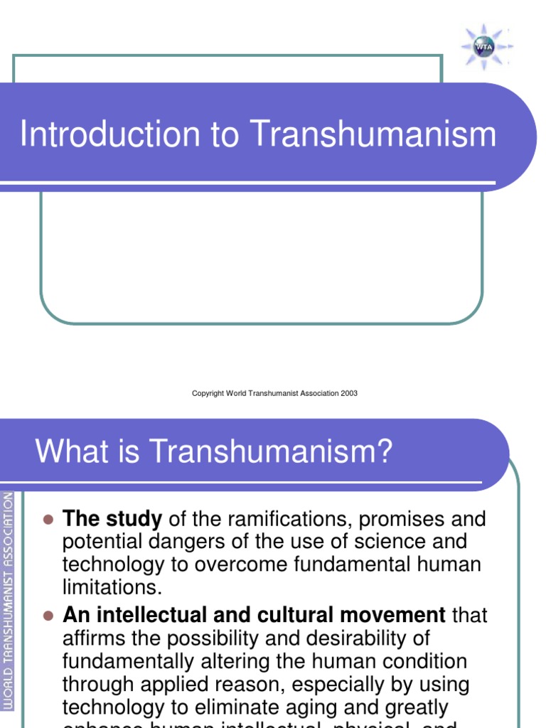 What Is Transhumanism | PDF | Transhumanism | Posthuman