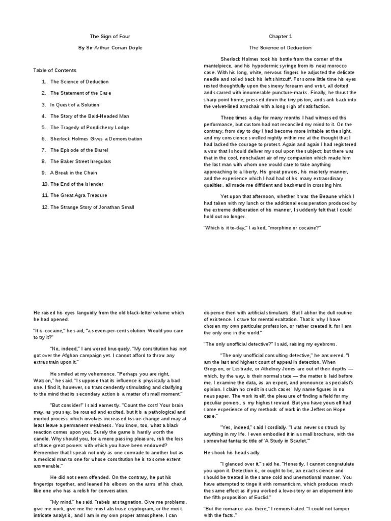 The Sign of Four | PDF