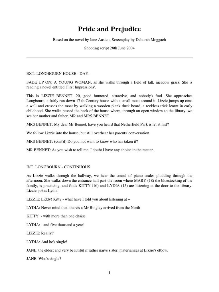 Pride and Prejudice | PDF | Pride And Prejudice | Mr. Darcy