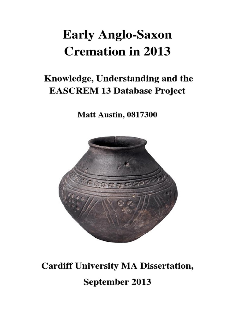Early Anglo Saxo | PDF | Cremation | Burial