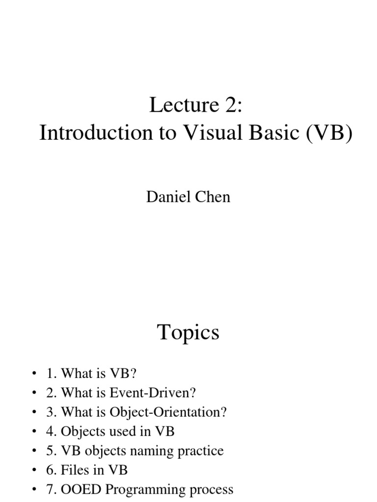 Lec 02 Pdf Object Computer Science Object Oriented Programming