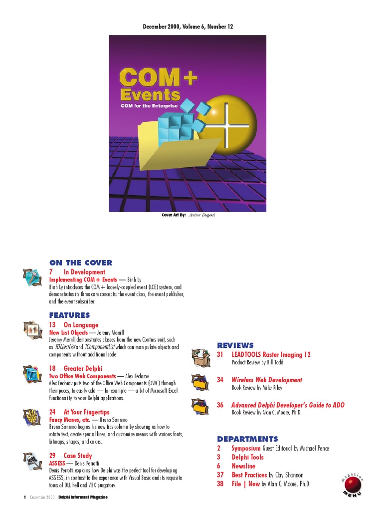 Delphi Informant Magazine Vol 6 No 12 | PDF | Component Object Model | Enterprise Java Beans