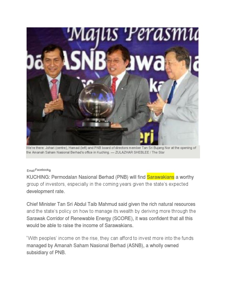 Asnb PNB Info | PDF | Malaysia | Investing