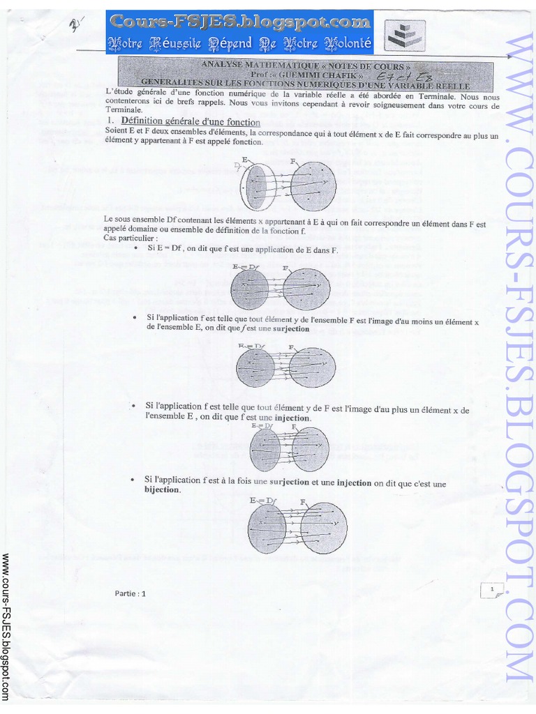 Analyse - Math - S1 | PDF