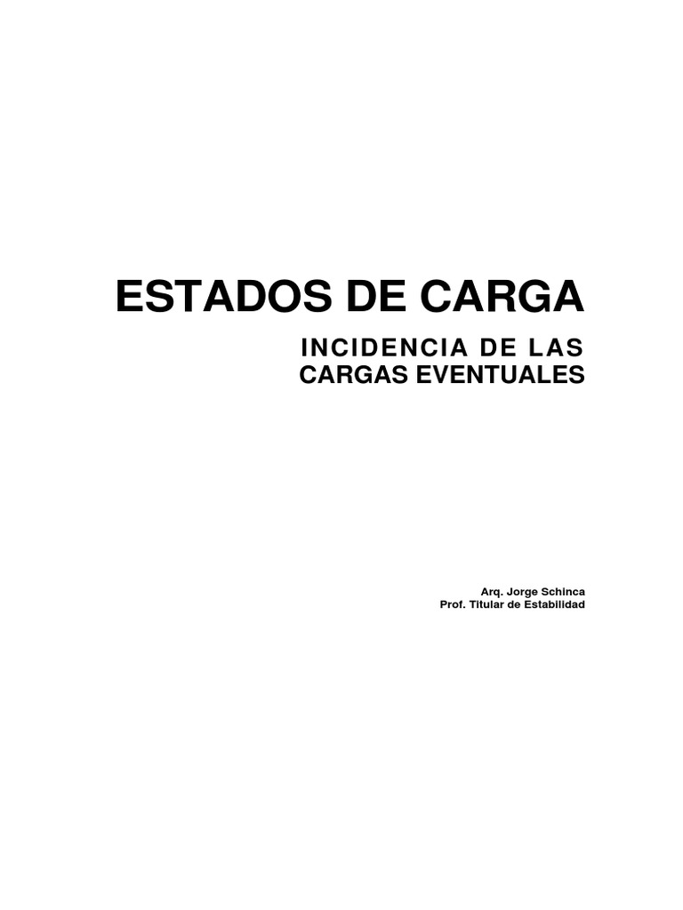 Estados de Carga en Estructuras | PDF | Hormigón | Ingeniero civil