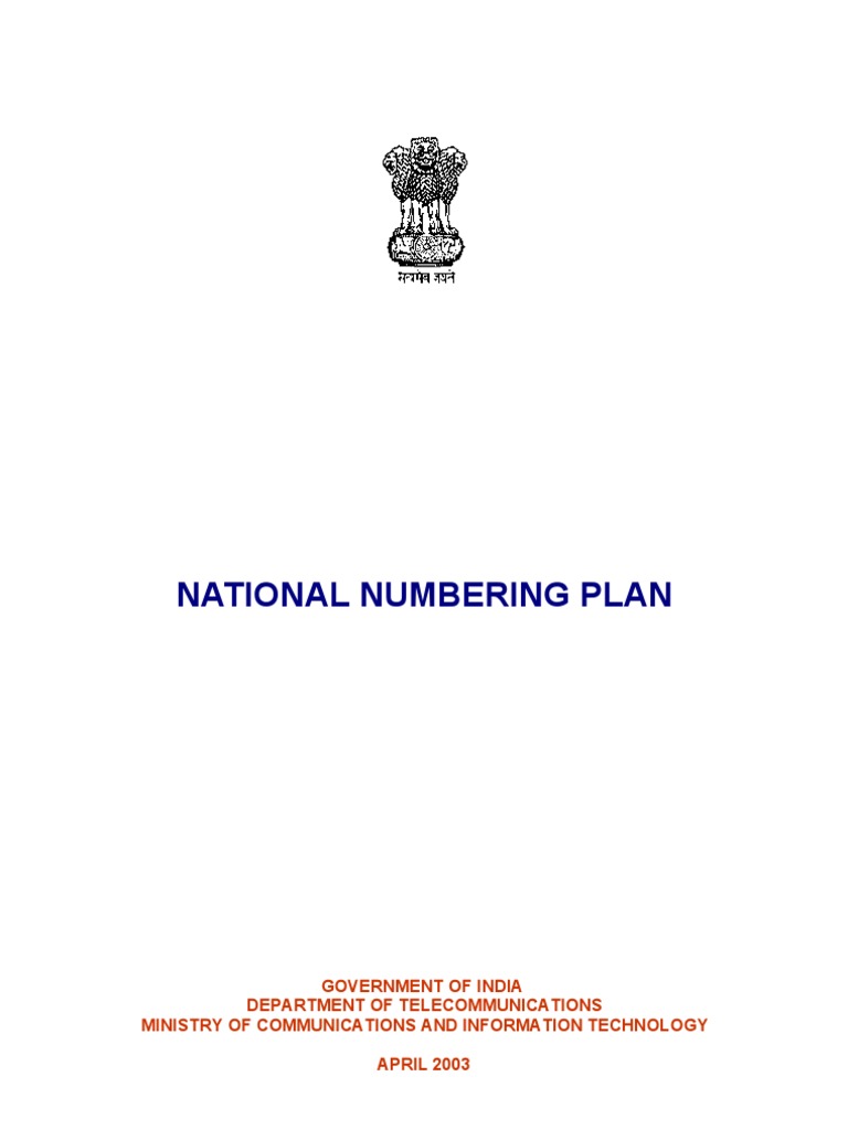 NNP 2003 | PDF | Telephone Numbering Plan | Telephony