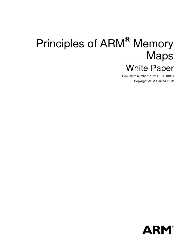 DEN0001C Principles of Arm Memory Maps | PDF | Arm Architecture | 64 ...
