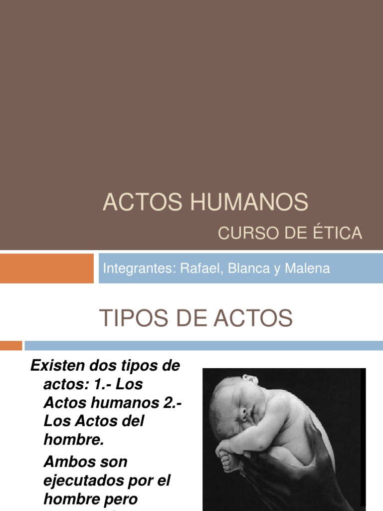 Actos Humanos | PDF
