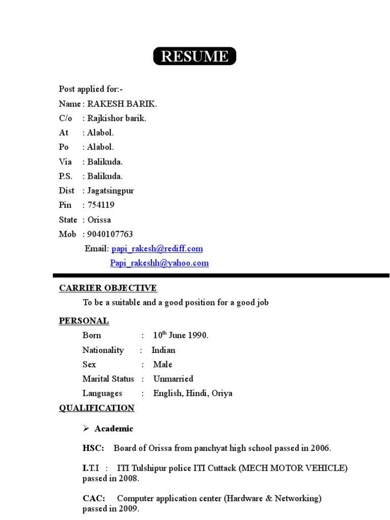 Rakesh Resume | PDF