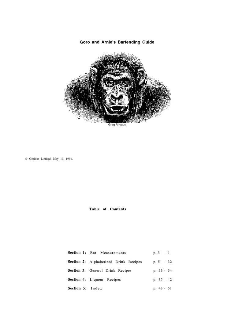 Bar Tending Guide | PDF