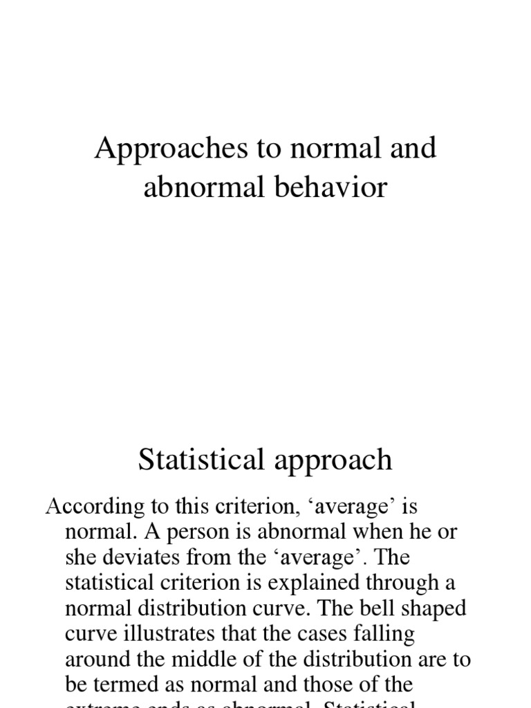 361558290approaches To Normal and Abnormal Behavior | PDF | Major ...