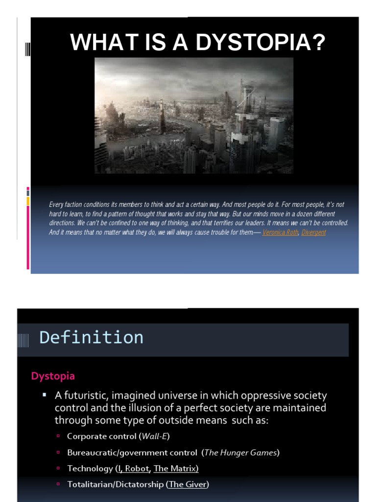 Dystopia Introduction | PDF | Dystopia | Social Institutions