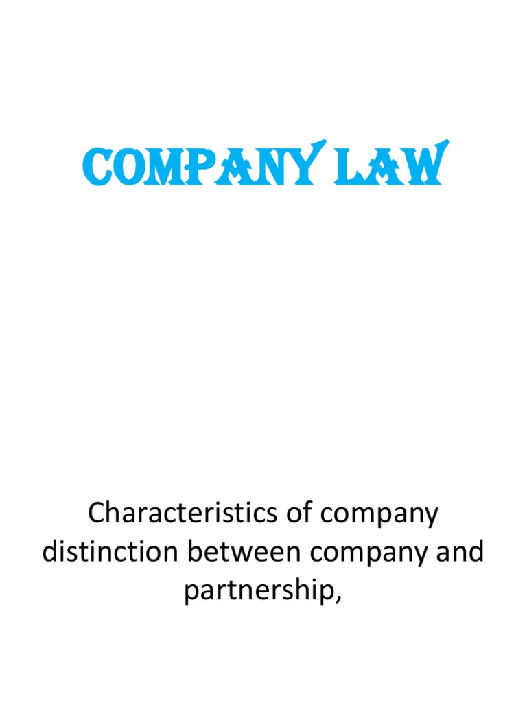 Company Law | PDF | Liquidation | Joint Stock Company