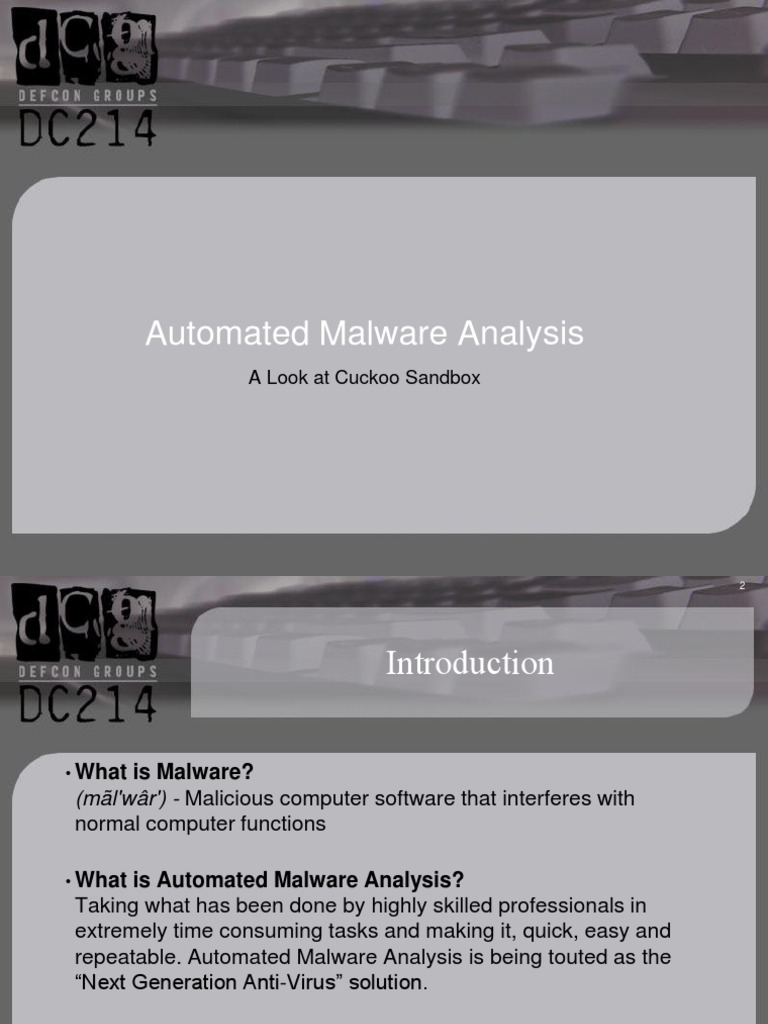 Cuckoo Sandbox | PDF | Malware | Command Line Interface