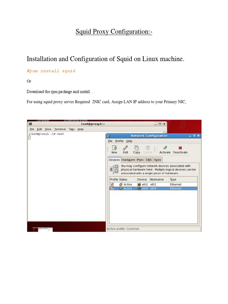 Squid Proxy Configuration | PDF | Proxy Server | Ip Address