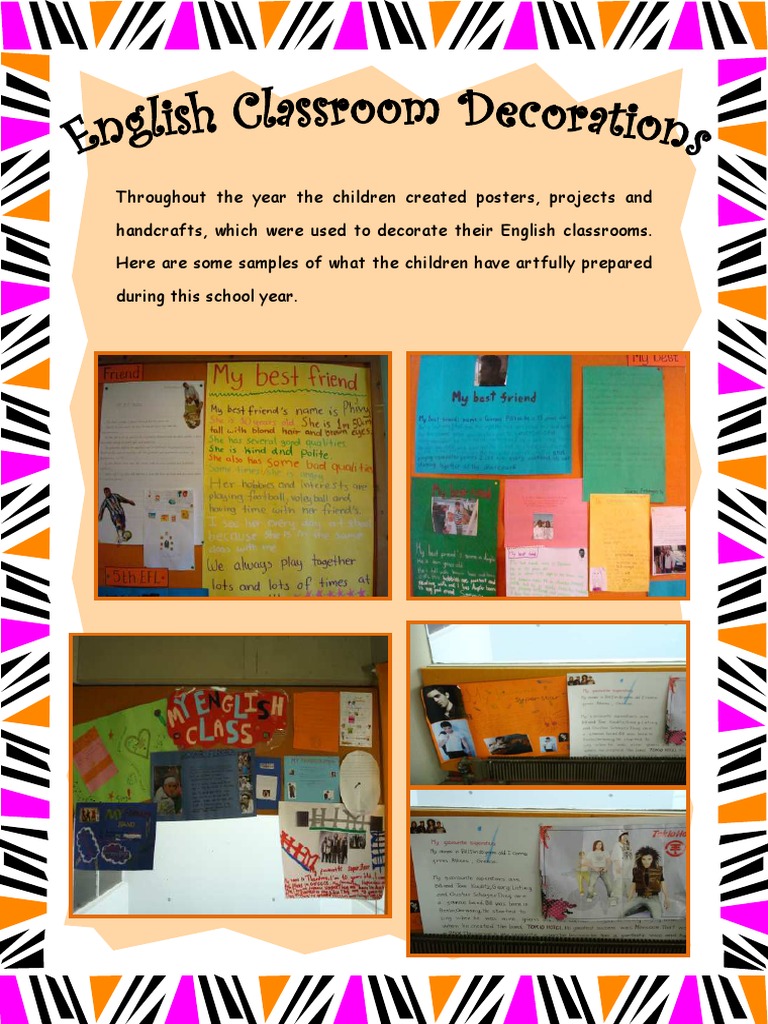 English Classroom Decoration Ideas | PDF | Language Arts & Discipline ...