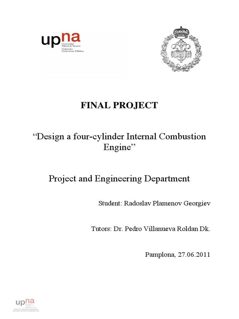 Internal Combustion Engine Design | PDF