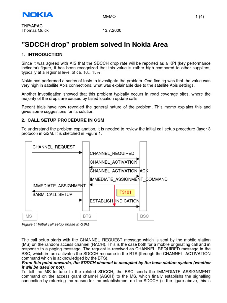 SDCCH DROPs PRoblem | PDF