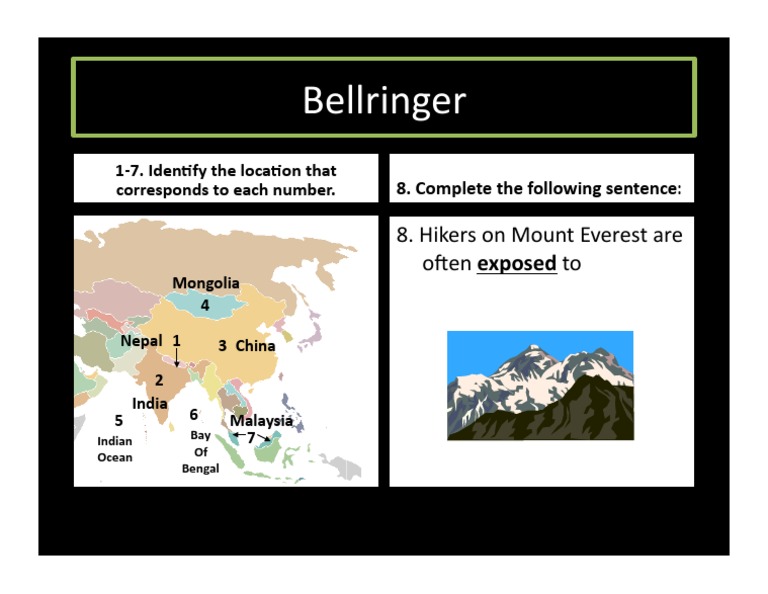 Bellringer Example | PDF | Language Arts & Discipline | Teaching ...