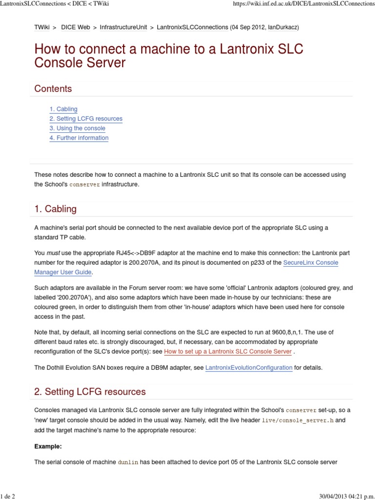 Config Lantronix PDF | PDF | Command Line Interface | Secure Shell