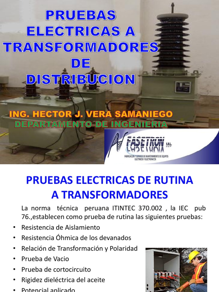 Pruebas Transformadores | PDF | Transformador | Inductor