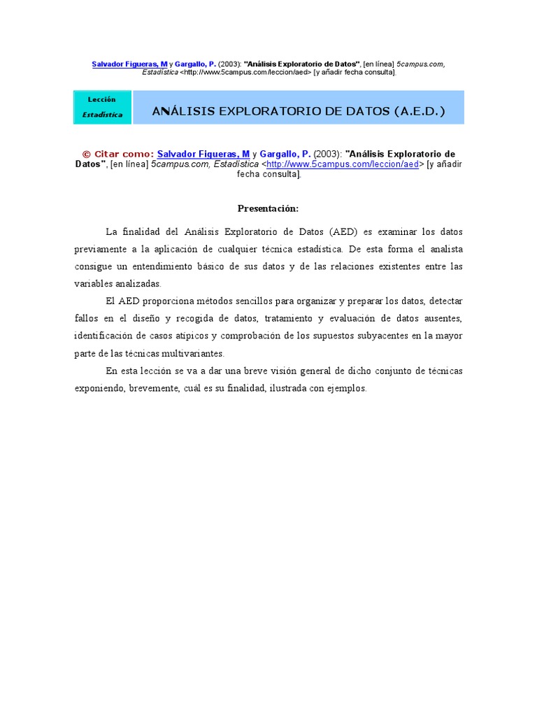 Analisis Exploratorio de Datos | PDF | Histograma | Oblicuidad