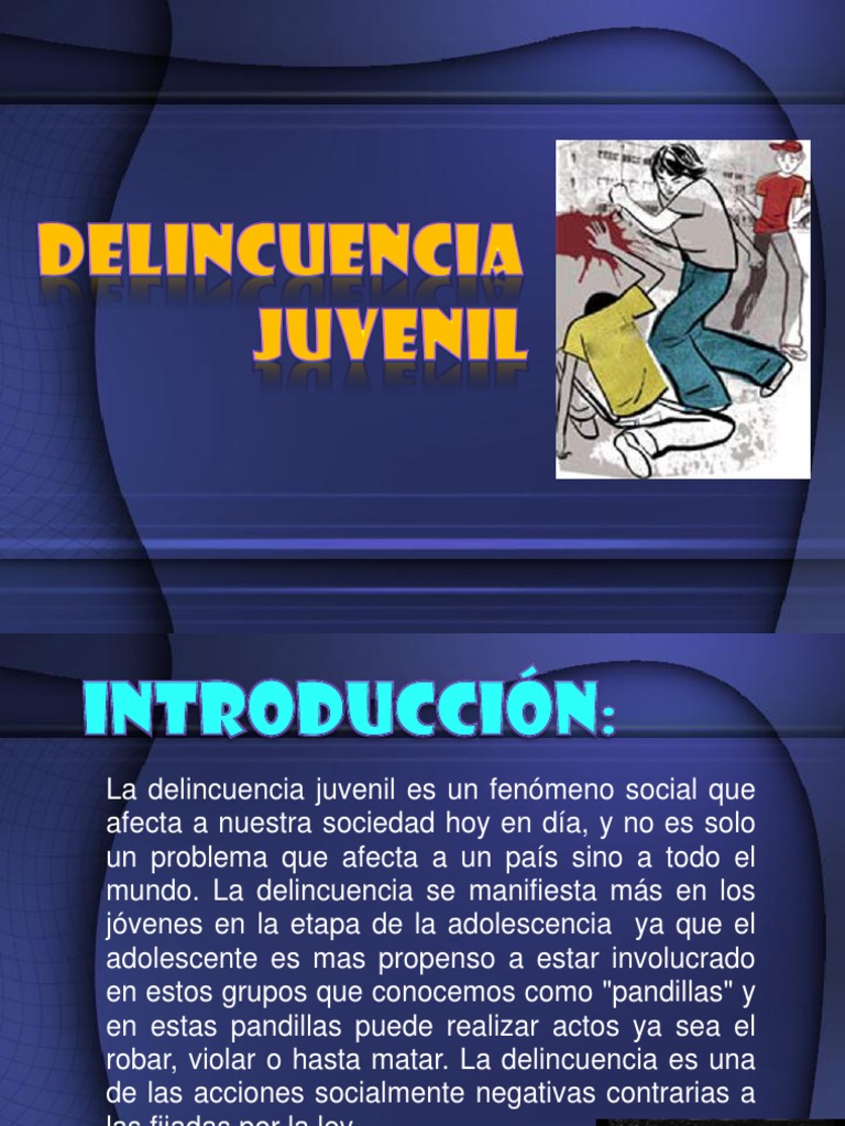 DELINCUENCIA | Juventud | La delincuencia juvenil