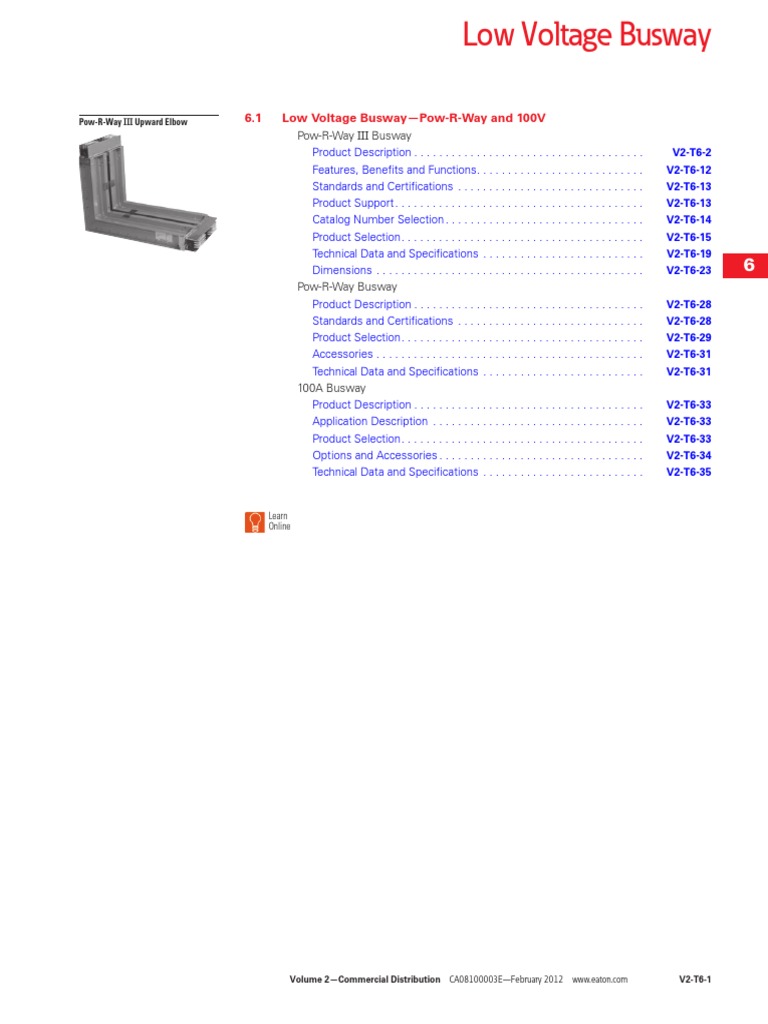Eaton Busway | PDF | Fuse (Electrical) | Ac Power Plugs And Sockets