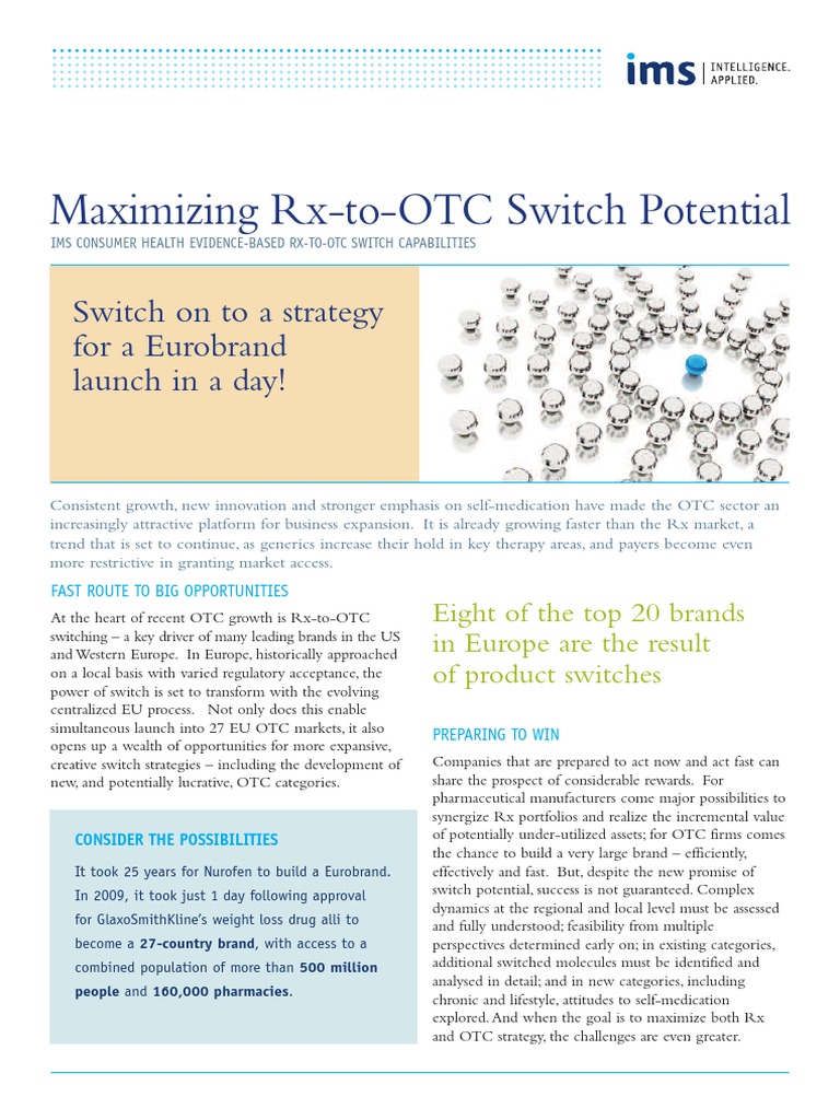 RX OTC Switch Flyer | Strategic Management | Over The Counter Drug