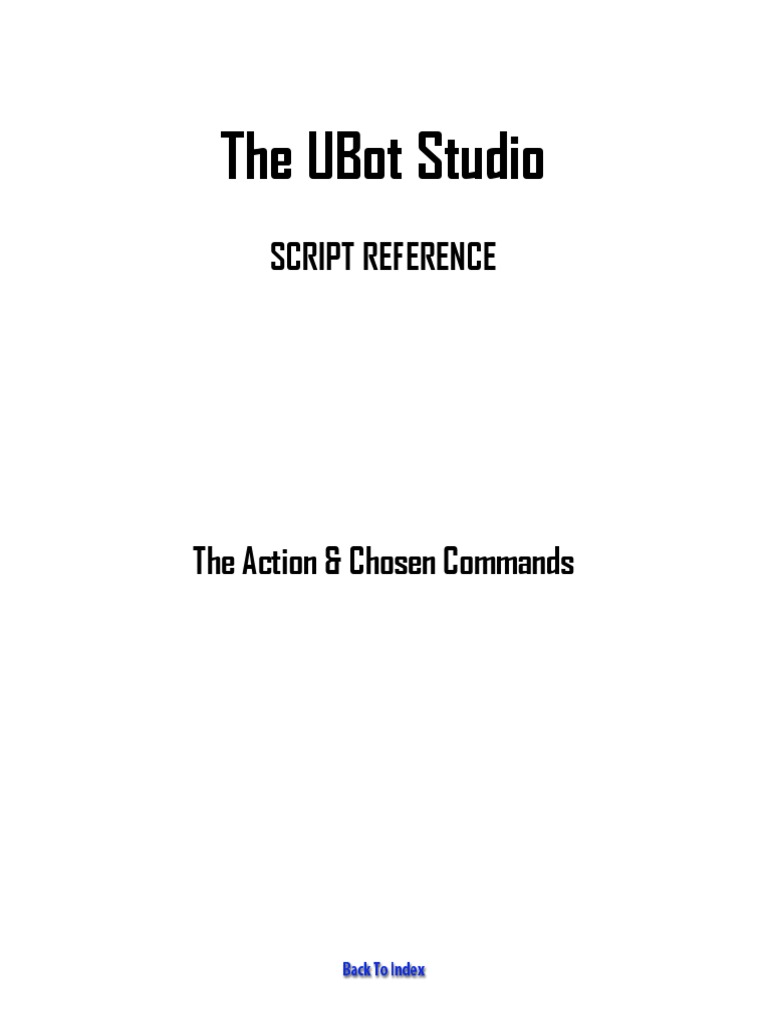 Ubot Studio Script Reference | PDF | Html Element | Email