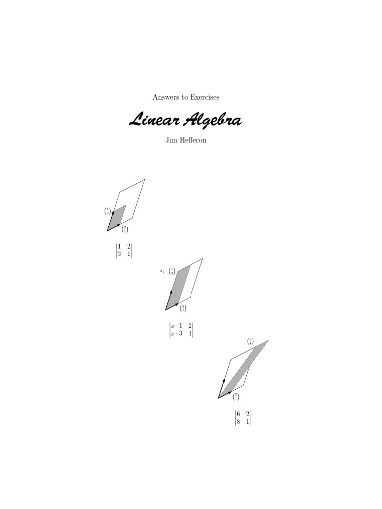 Hefferon's Linear Algebra Solutions | PDF