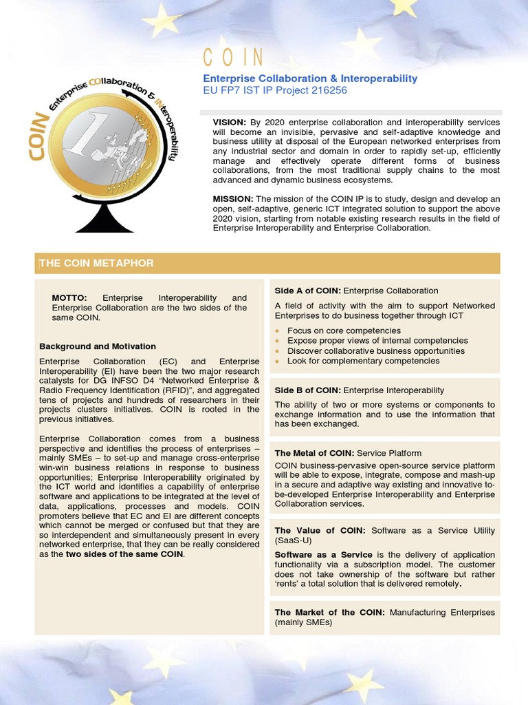 EU FP7 IST IP Project 216256: Enterprise Collaboration ...