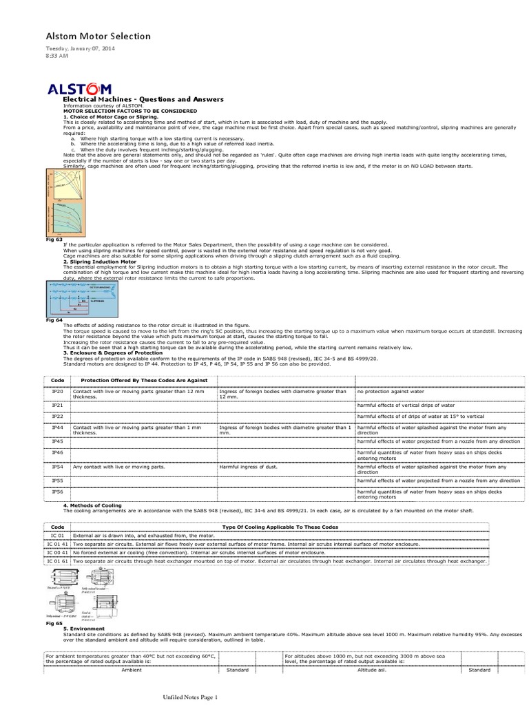 Alstom Motor Selection: An Overview of Key Factors to Consider for ...