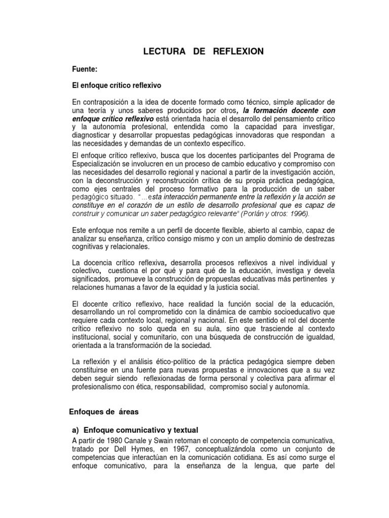 Lectura de Reflexion | PDF | Science | Conocimiento