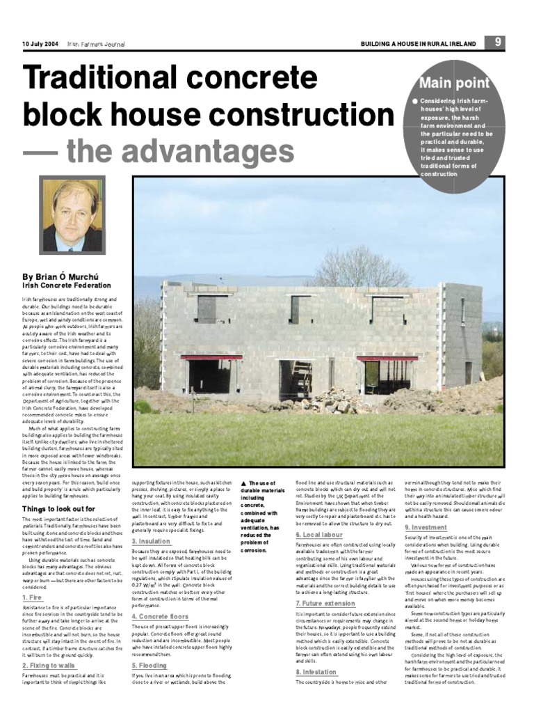 Ö The Advantages: Traditional Concrete Block House Construction | PDF ...