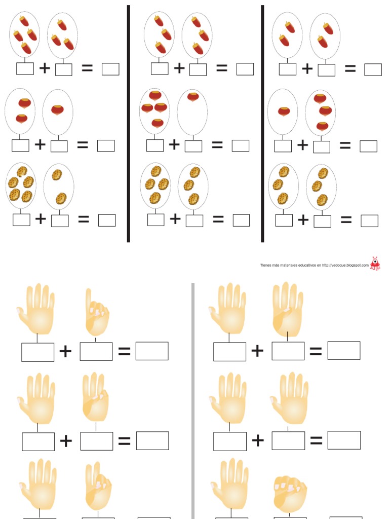 Sumas Con Frutas de Otoño | PDF