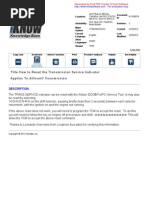 Allison Transmission Service Reset | PDF