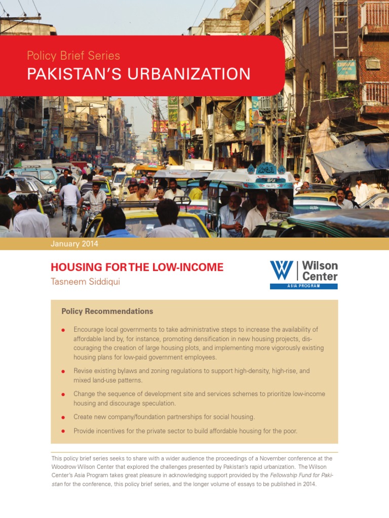 Pakistan's Urbanization: Housing For The Low-Income | PDF | Public ...