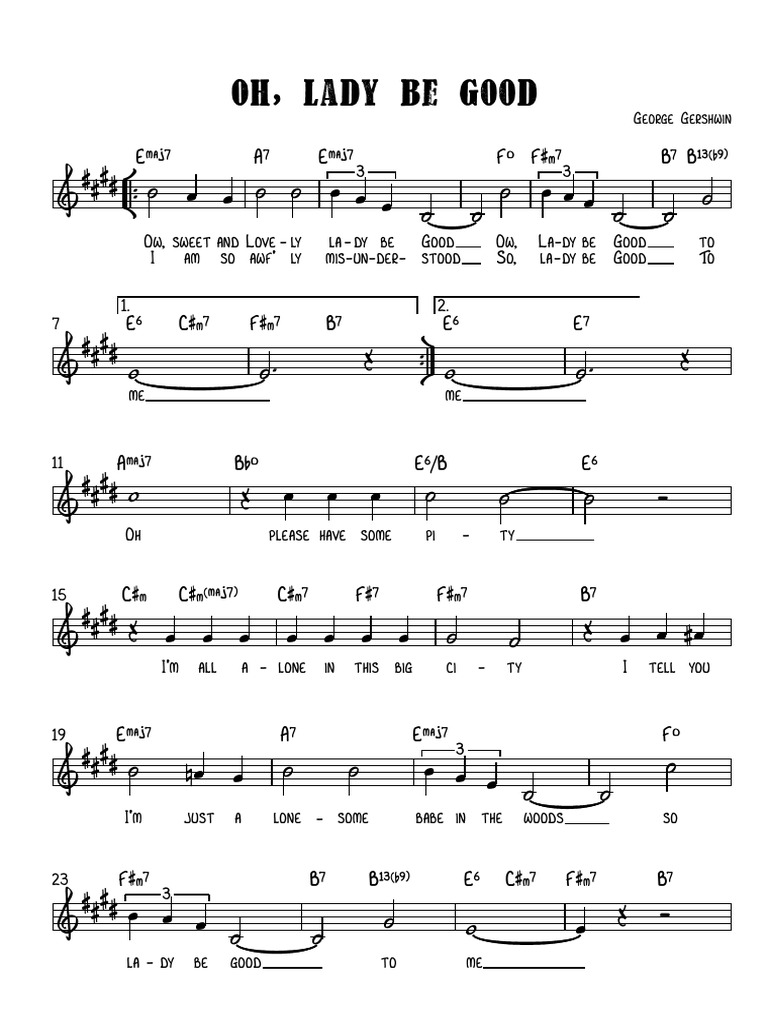 Oh, Lady Be Good - Full Score | PDF