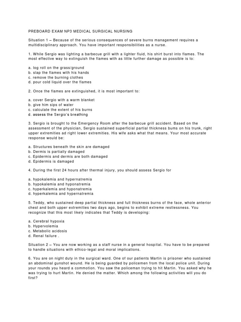 Preboard Exam Np3 Medical Surgical Nursing | PDF | Colorectal Cancer ...