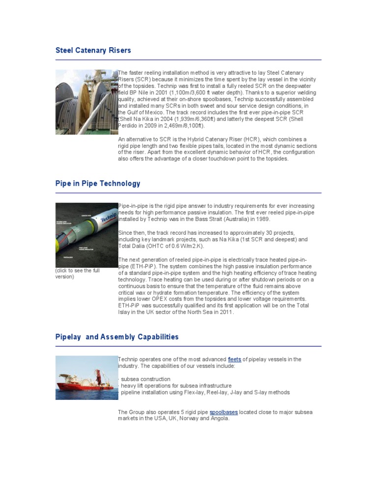 Steel Catenary Risers | PDF | Subsea (Technology) | Building Technology