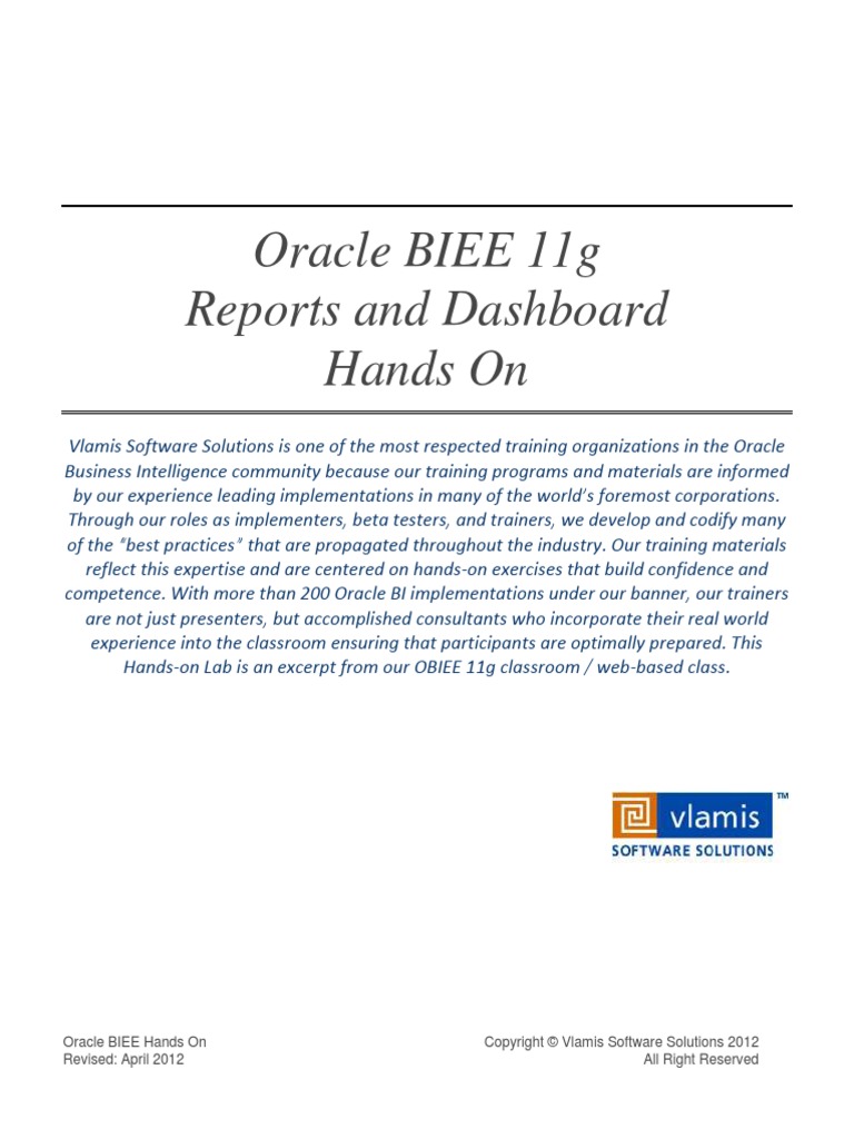 Hands On Obiee 11g | PDF | Icon (Computing) | Business Intelligence Hands On Obiee 11g | PDF | Icon (Computing) | Business Intelligence