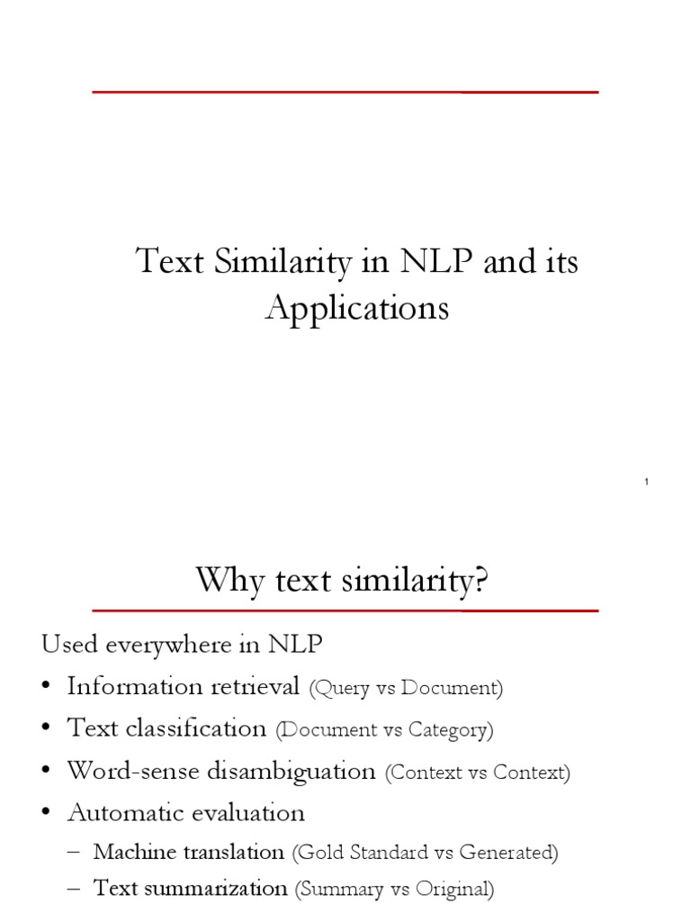 Text Similarity | PDF | Semantics | Linguistics