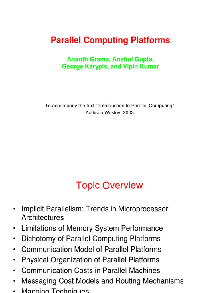 Parallel Processing | PDF | Parallel Computing | Routing