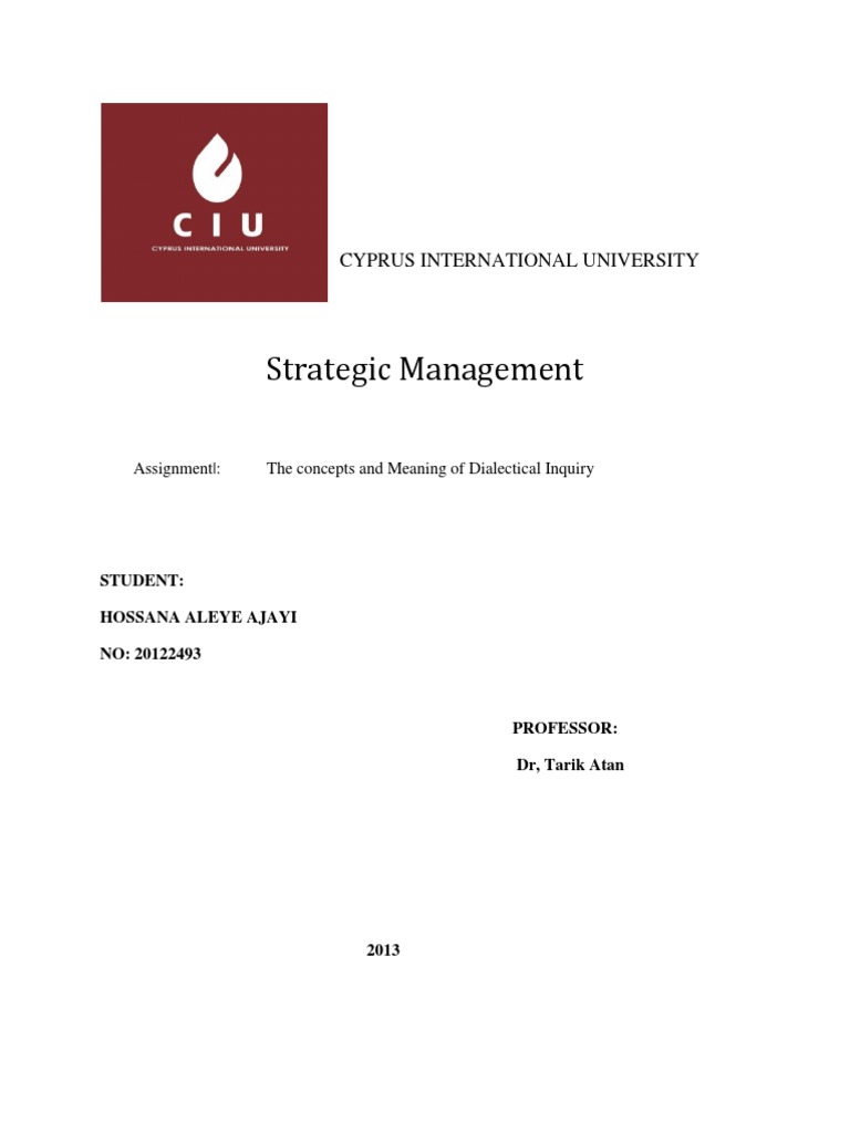 Dialectical Inquiry in Qualitative Research | PDF