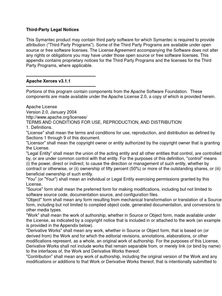 Third-Party Legal Notices | PDF | Derivative Work | License