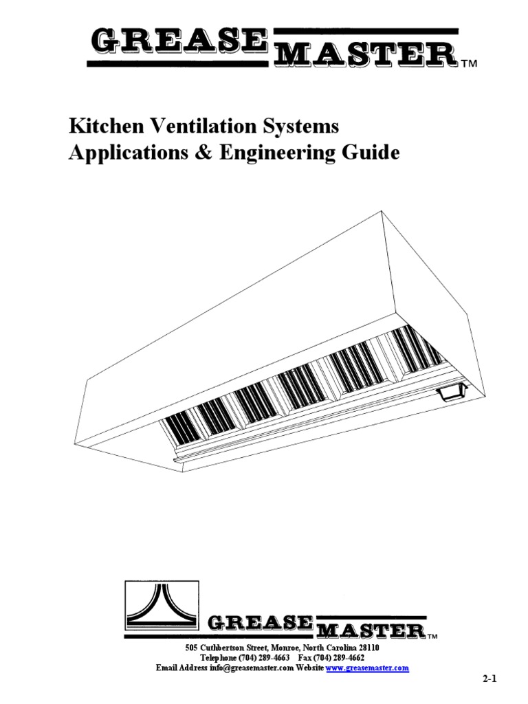 Grease Master Application Engineering Guide | PDF | Ventilation ...