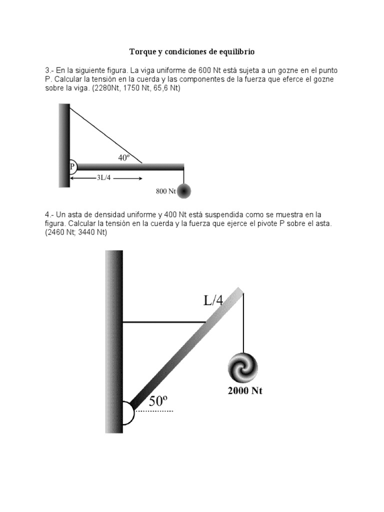 Problemas de Torque y Movimiento Circular | PDF | Esfuerzo de torsión | Geometría Elemental