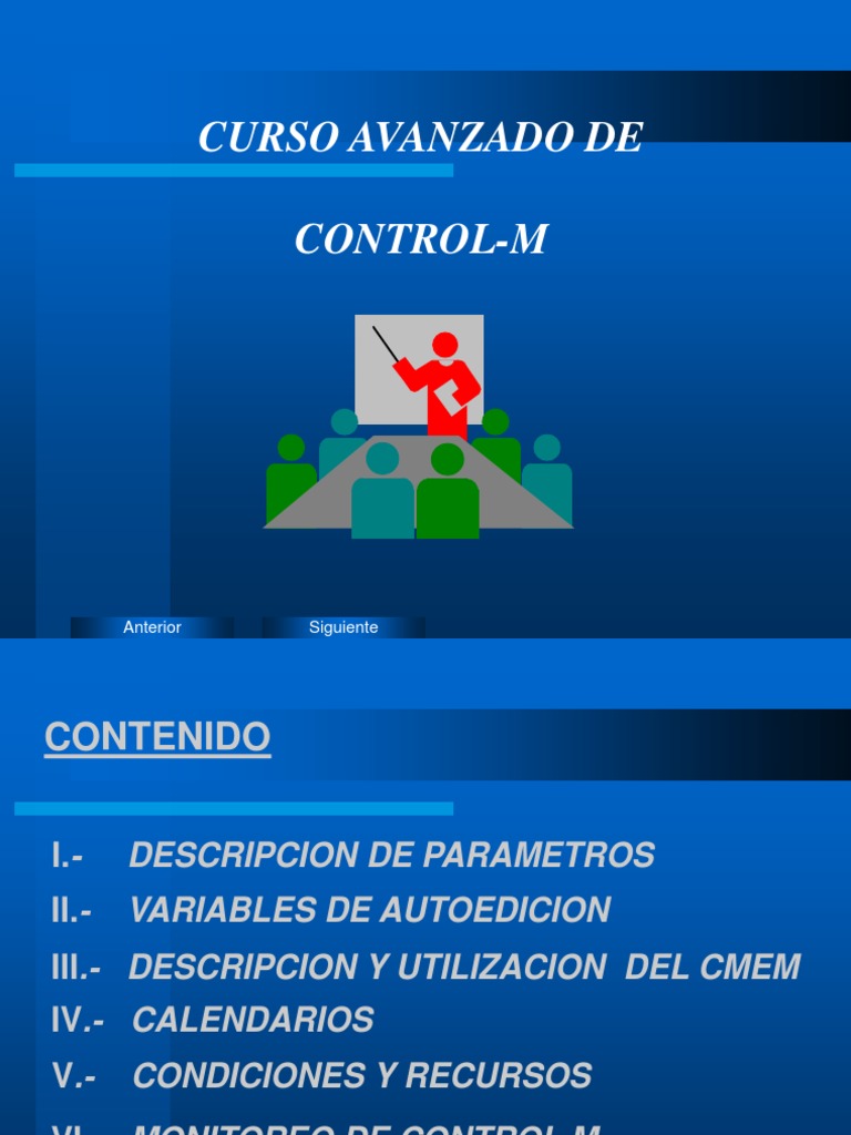 Control M Curso | PDF | Calendar | Programming Language
