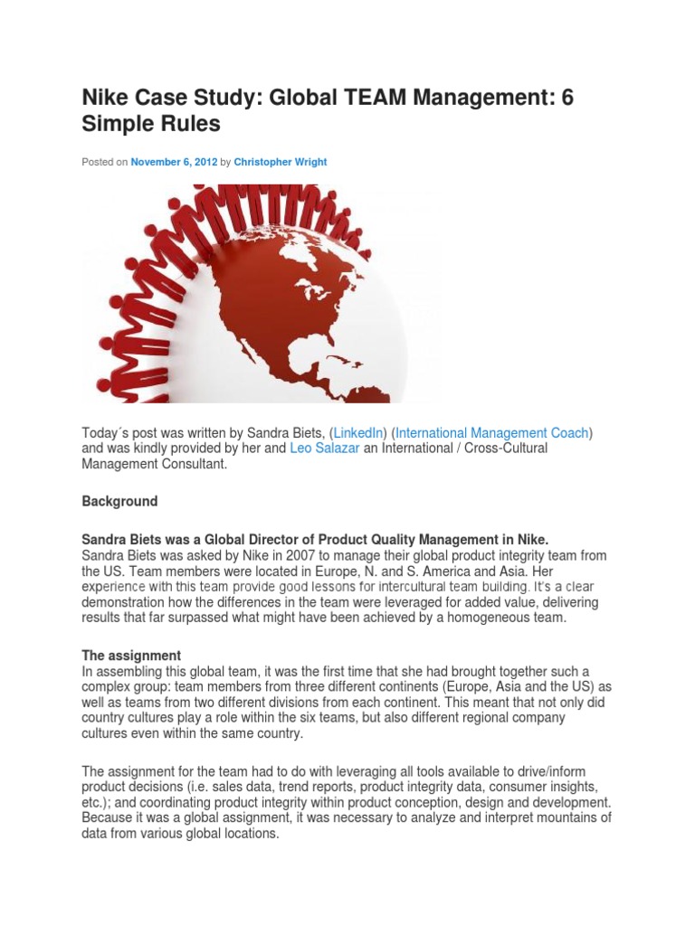 Nike Case Study | PDF | Cross Cultural Communication | Communication